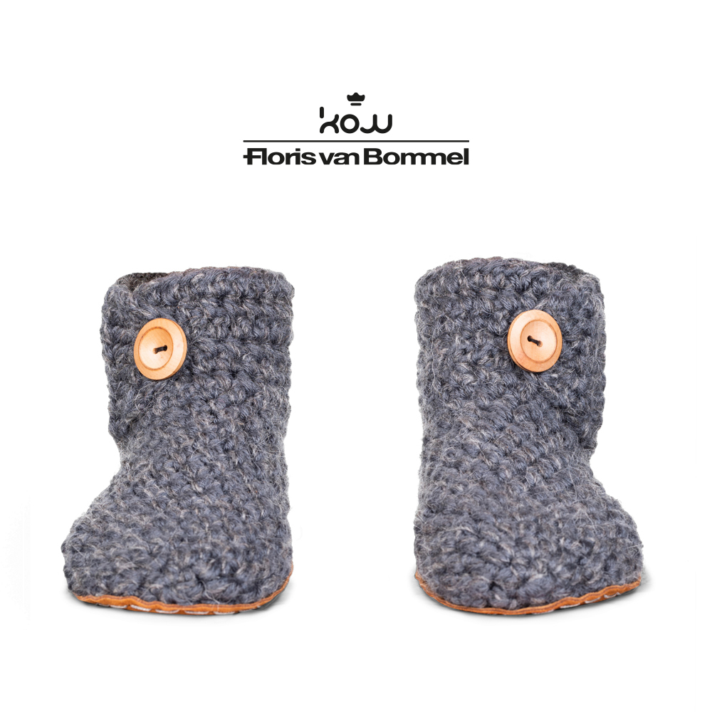 Kingdom Of Wow Pantoffels donkergrijs | Floris van Bommel België®